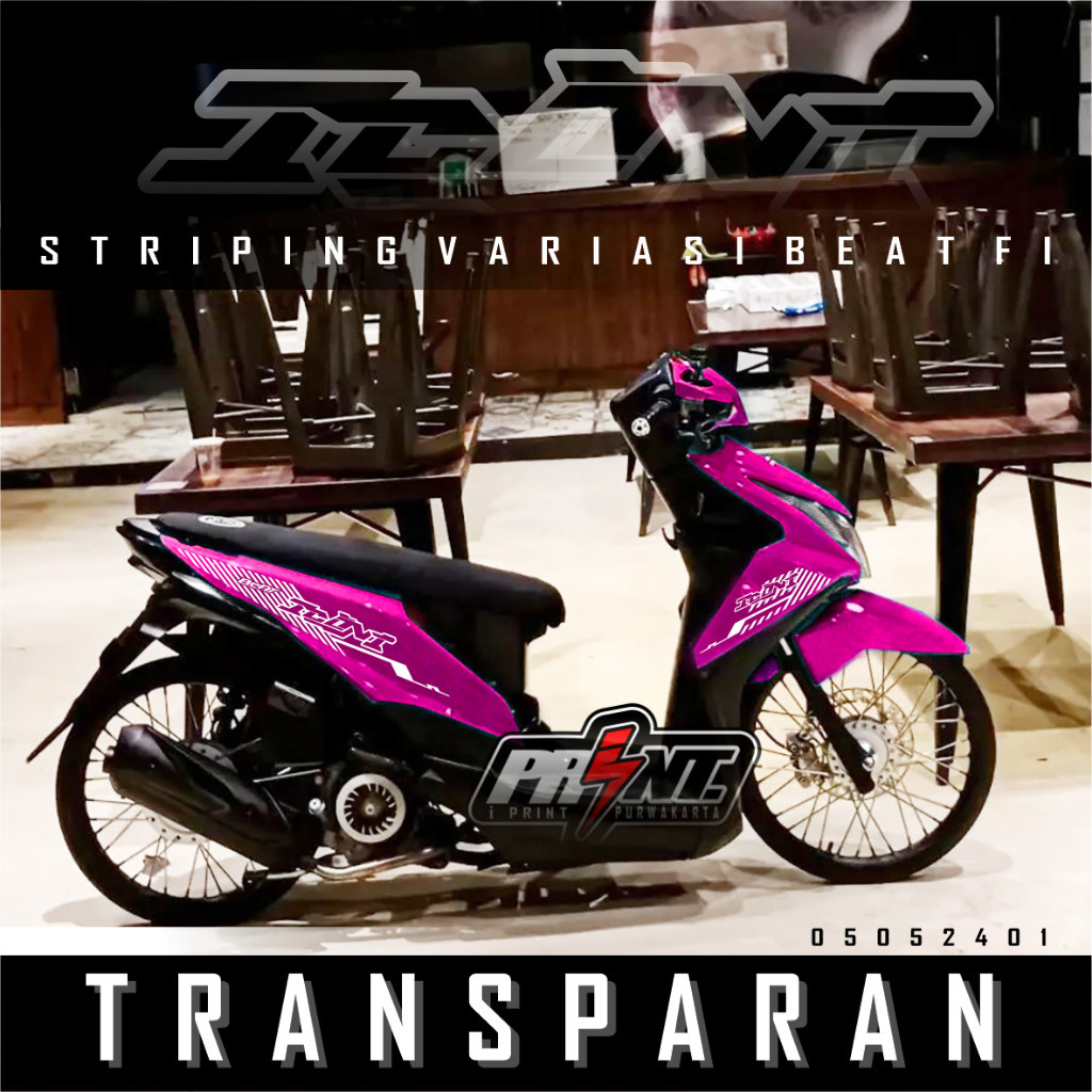 Jual Stiker Striping Stiker Motor Honda Beat fi Icon Motif Simple body ...