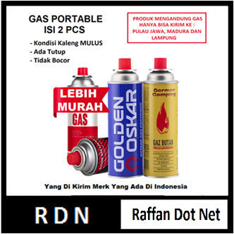 Jual 2 Pcs Gas Portable / Gas Kamping / Gas Tabung / Gas Kaleng Isi ...