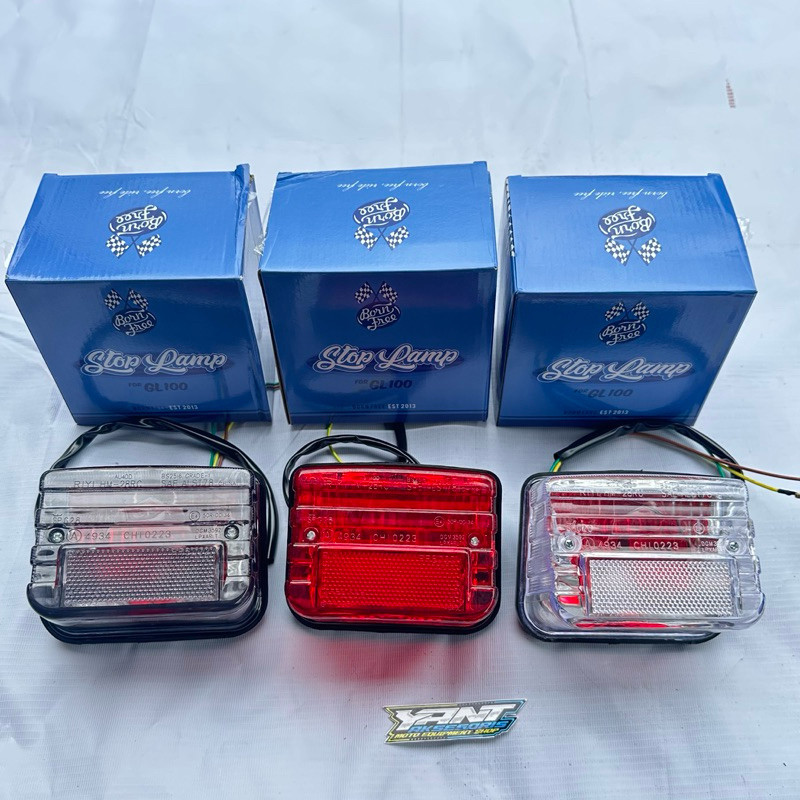 Jual Stoplamp gl100 Stopan Lampu Belakang GL 100 Mika Smoke Bening ...