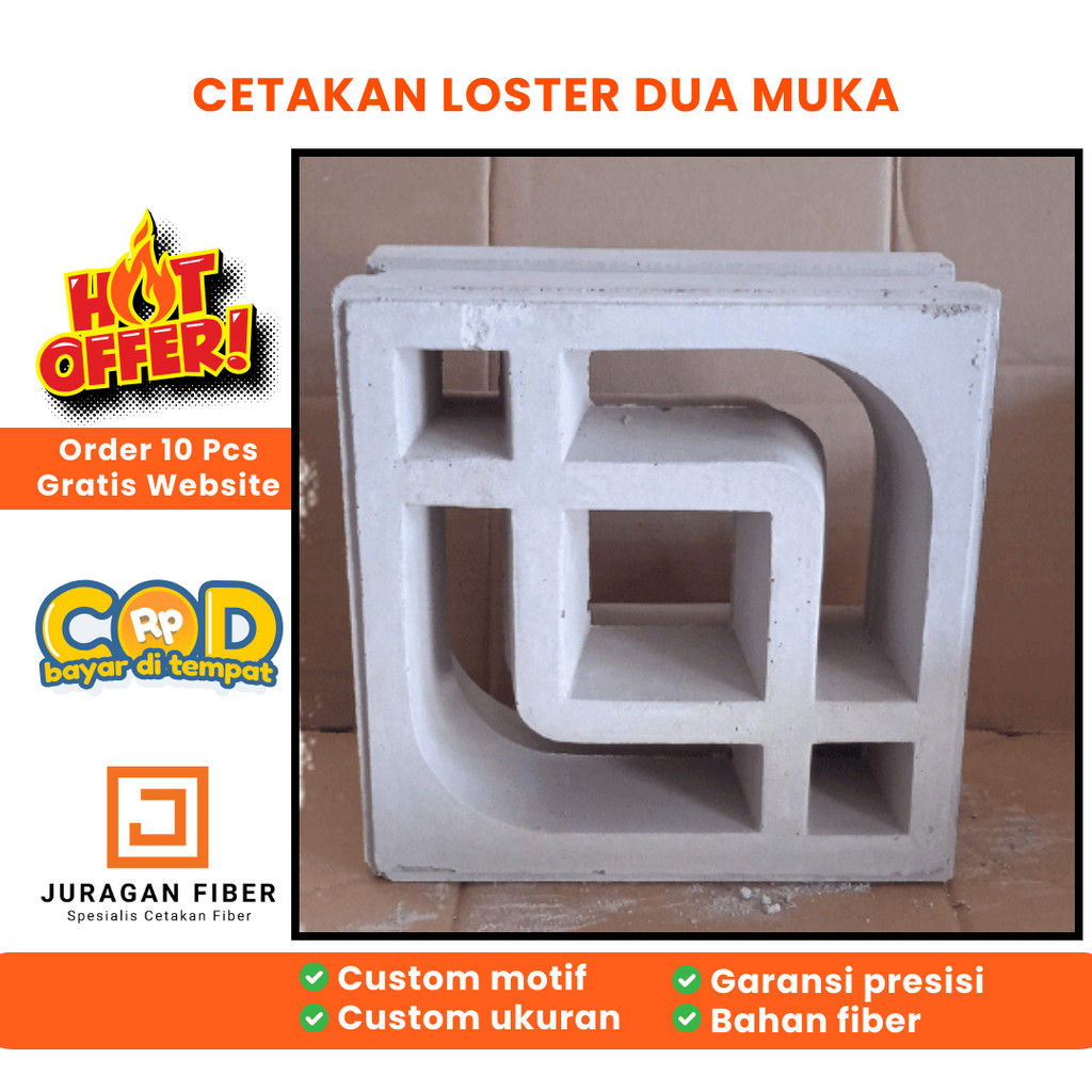 Jual cetakan loster fiber 20cm duamuka | Shopee Indonesia