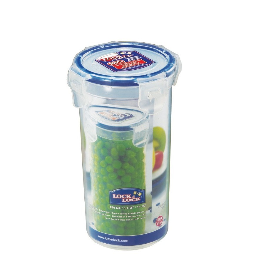 Jual LOCKNLOCK Round Food Container 430ml HPL931L original toples ...