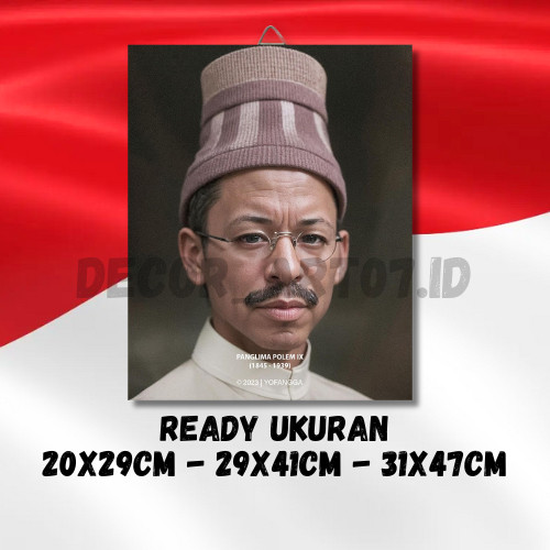 Jual Panglima Polim IX - FOTO PAHLAWAN / PEJUANG NASIONAL VERSI AI ...