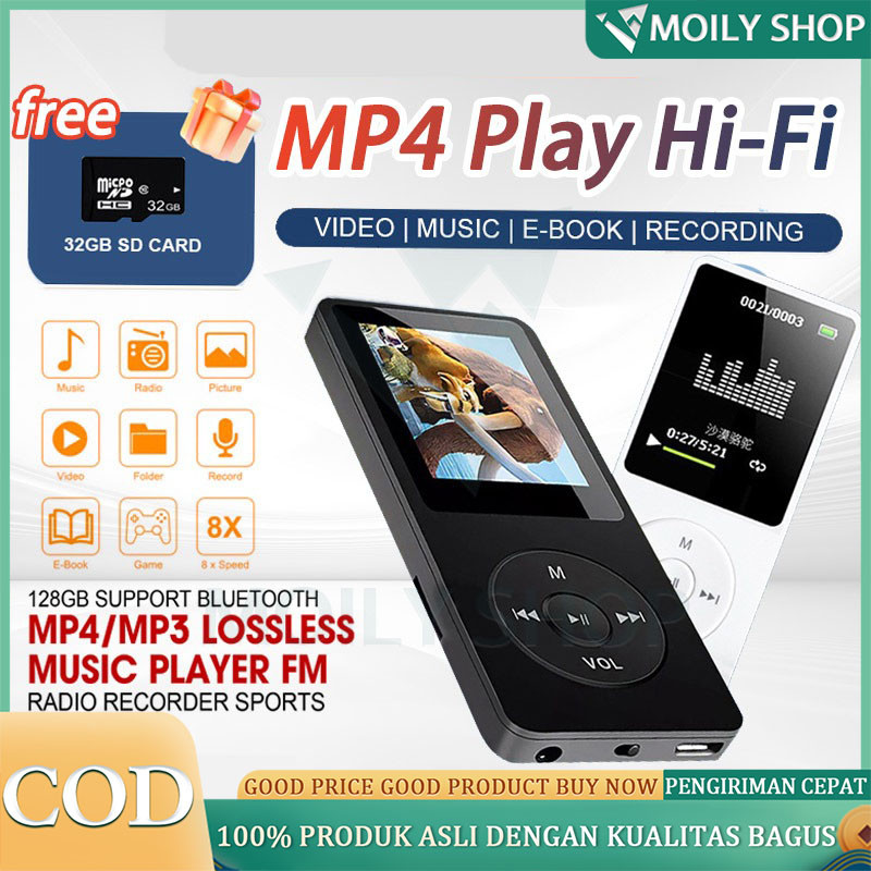 Jual MP3 Mini Player Bluetooth MP4 Player Bluetooth Free 32GB Card ...