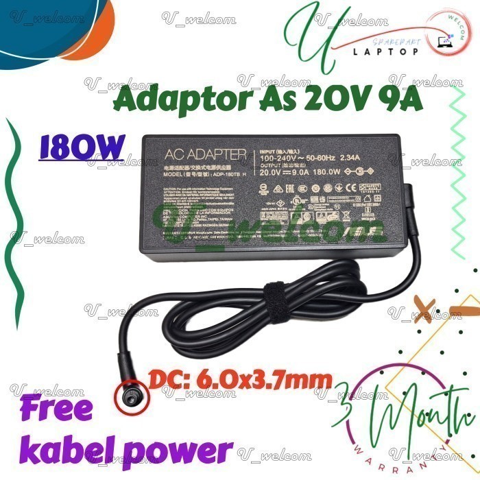 Jual Charger Adaptor Asus ROG ZEPHYRUS G14 GA401iH GA401iHR GA401IV ...