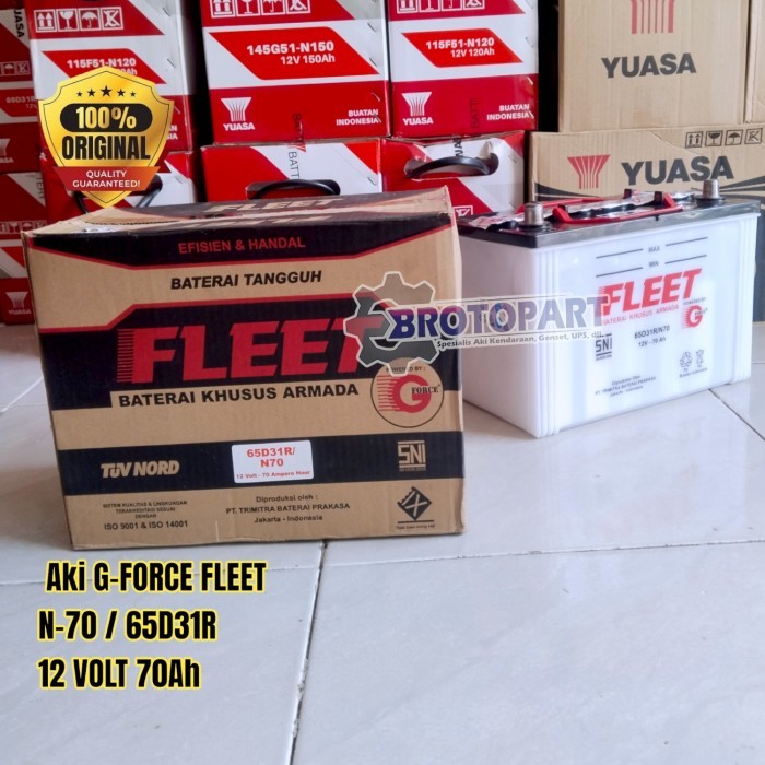 Jual Aki Mobil G-Force Gforce N70 65D31R 12v 70Ah Original accu basah | Shopee Indonesia