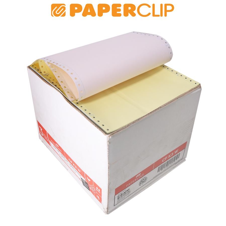 Jual KERTAS CONTINUOUS FORM PAPERLINE K-3 NCR CLR@1000S | Shopee Indonesia