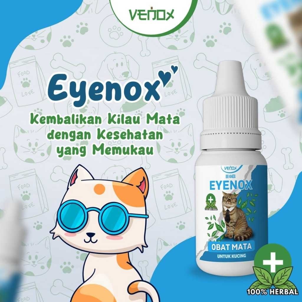 Jual VENOX EYENOX Obat Mata Tetes Kucing Anti Infeksi Iritasi Mata ...