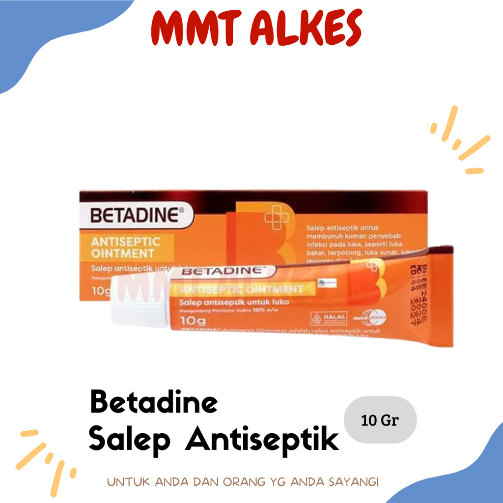 Jual Betadine Ointment Tube / Mencegah infeksi / krim luka / bakteri ...