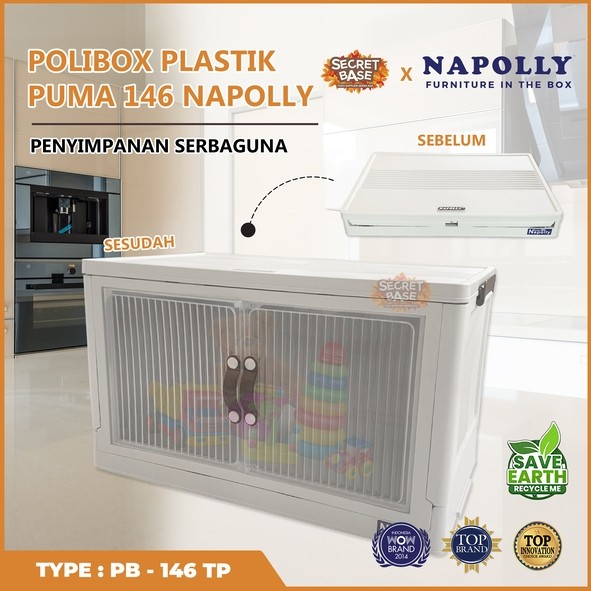 Jual gt65r NAPOLLY POLIBOX 146 SUSUN 1 + RODA - Almari Plastik / Bok ...