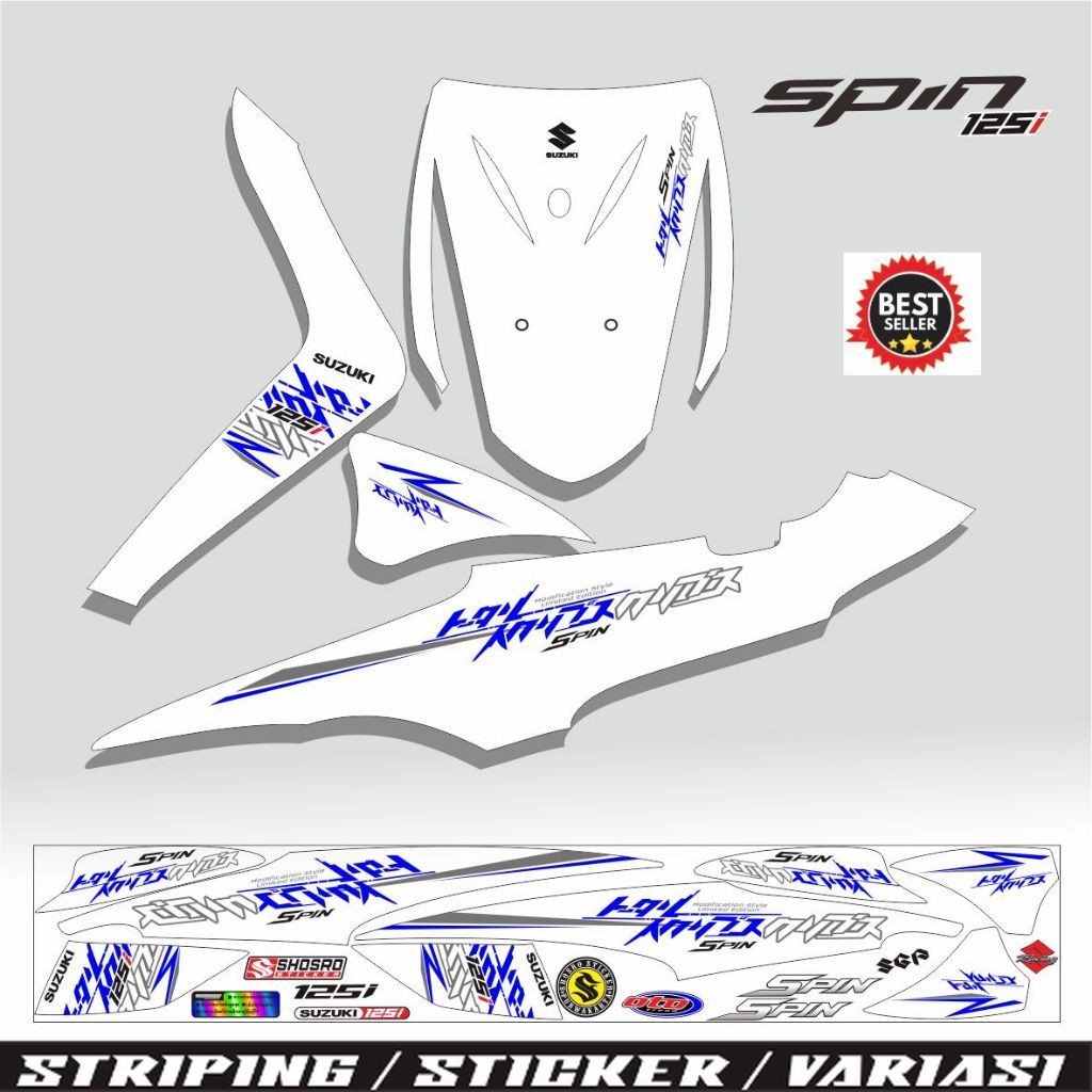 Jual STRIPING STIKER MOTOR SPIN / STRIPING SUZUKI SPIN 125 STIKER MOTIF ...