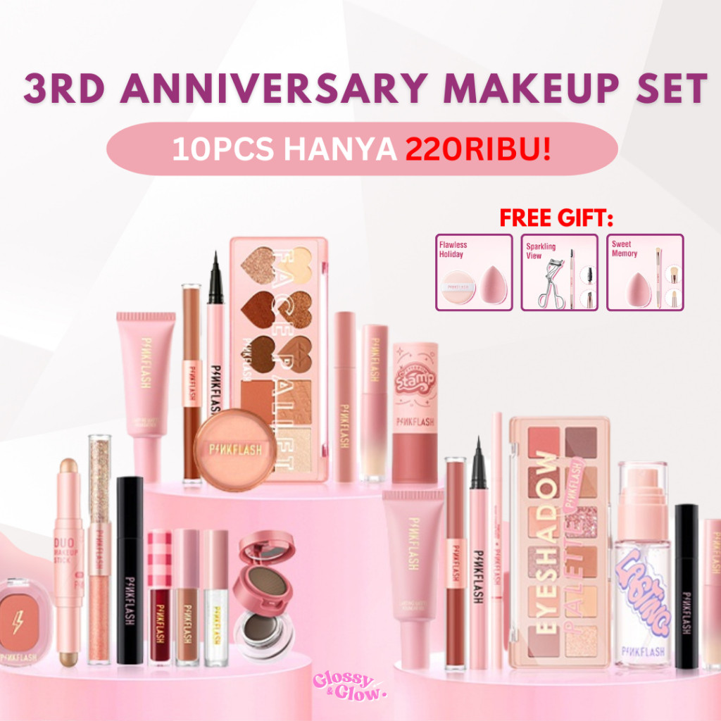 Jual SALE!! [3rd Anniversary | 10PCS MAKEUP SET] PINKFLASH 3rd ...