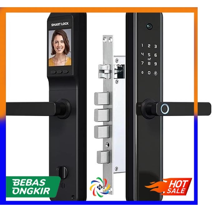 Jual M L 7 9 0 Smart Door Lock Kunci Pintu Rumah Fingerprint Code Key Card | Shopee Indonesia
