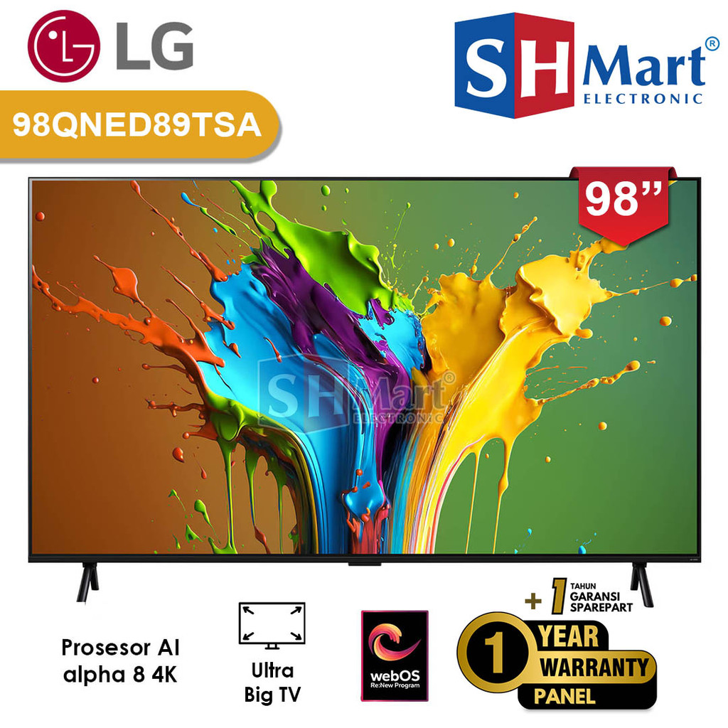 Jual SMART TV LG 98 INCH 98QNED89TSA QNED 4K UHD 98QNED89 AI SOUND PRO ...