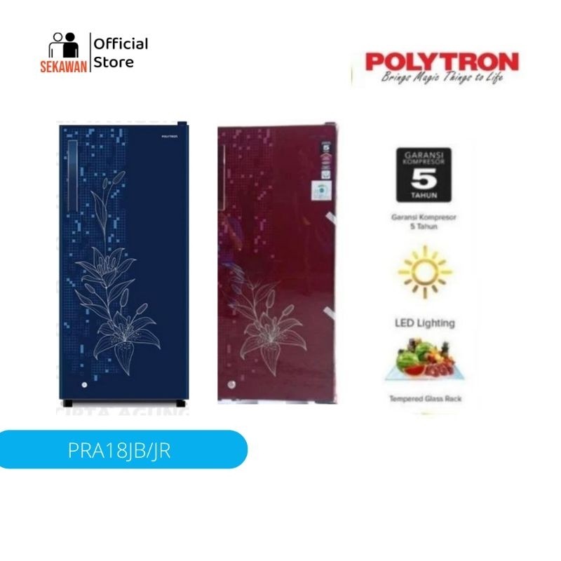 Jual kulkas Polytron 1 pintu 181liter PRA18JB/JR | Shopee Indonesia