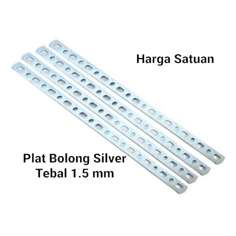 Jual Plat Bolong Hitam Tebal 2mm Breket Besi Plat Bolong spakbor 2mm ...