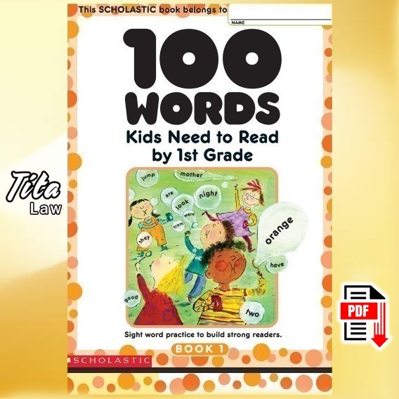 Jual 100 Words Kids Need to Read by 1st Grade- Sight Word Practice to ...