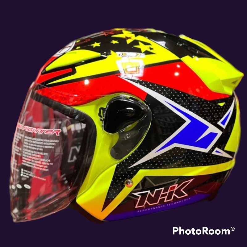 Jual Helm NHK R6 Motif Starlite Original | Shopee Indonesia