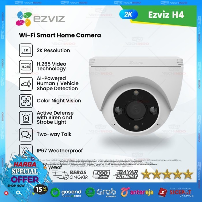 Jual EZVIZ H PRO Series - 5MP / 3K - UHD | CCTV IP Camera Smart ...