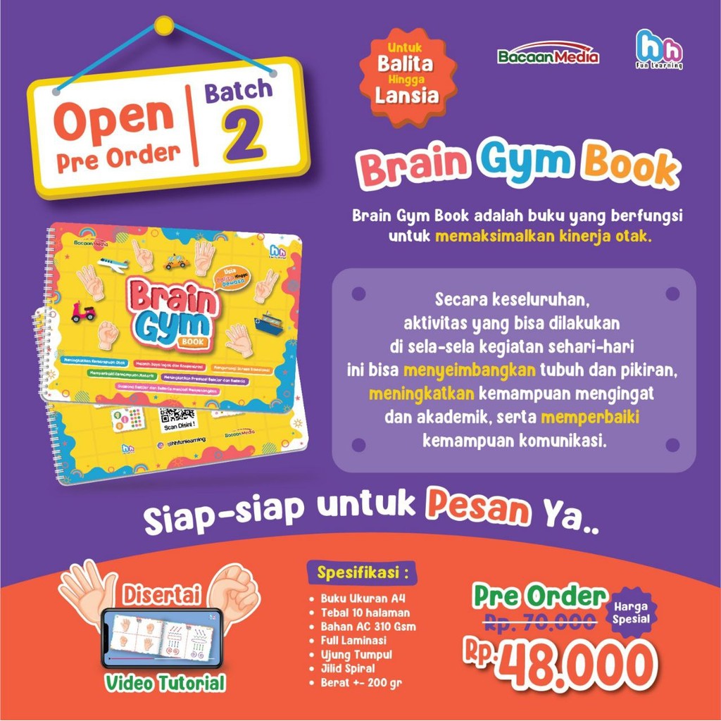 Jual BRAIN GYM BOOK BUKU AKTIVITAS ANAK | Shopee Indonesia