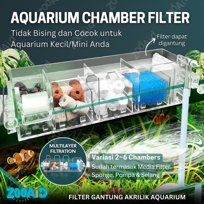 Jual Hang On Filter Gantung Akrilik Aquarium External Hanging Hangon ...