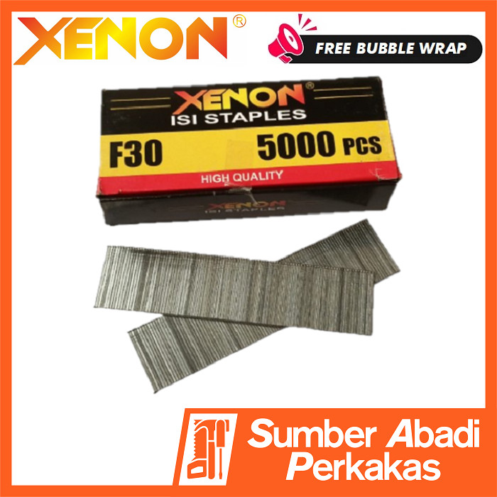 Jual XENON F30 MO Isi Mesin Staples Mata Paku Tembak Lurus Air Nailer ...