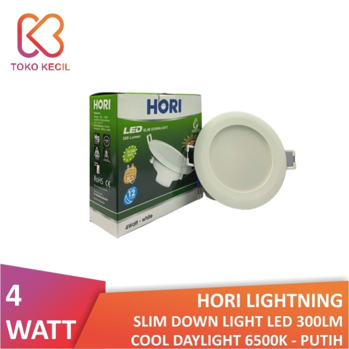 Jual HORI Lampu Downlight LED 4 Watt Cool Daylight | Shopee Indonesia