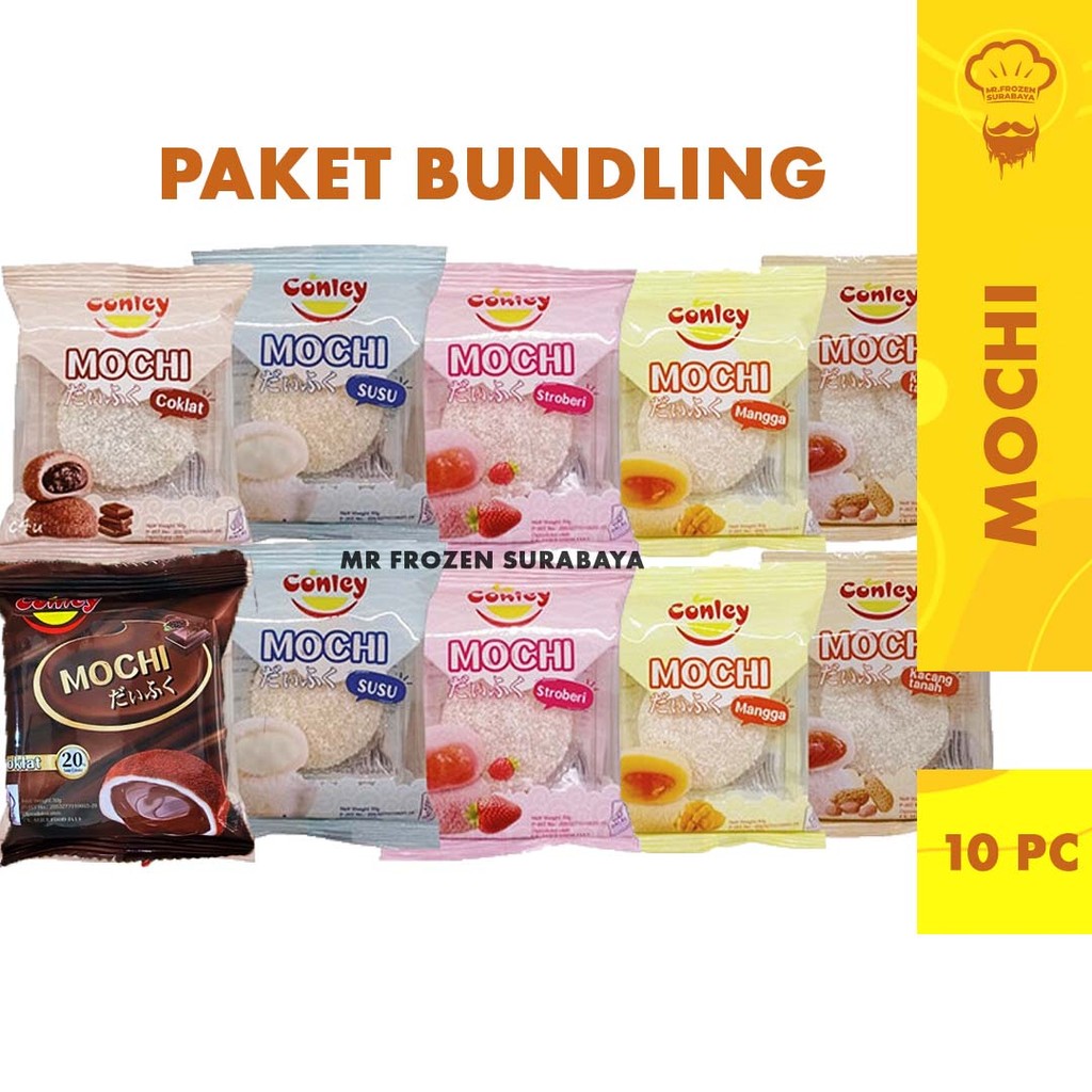 Jual Bundling 10 pc - Kue Mochi Conley Aneka Rasa | Shopee Indonesia