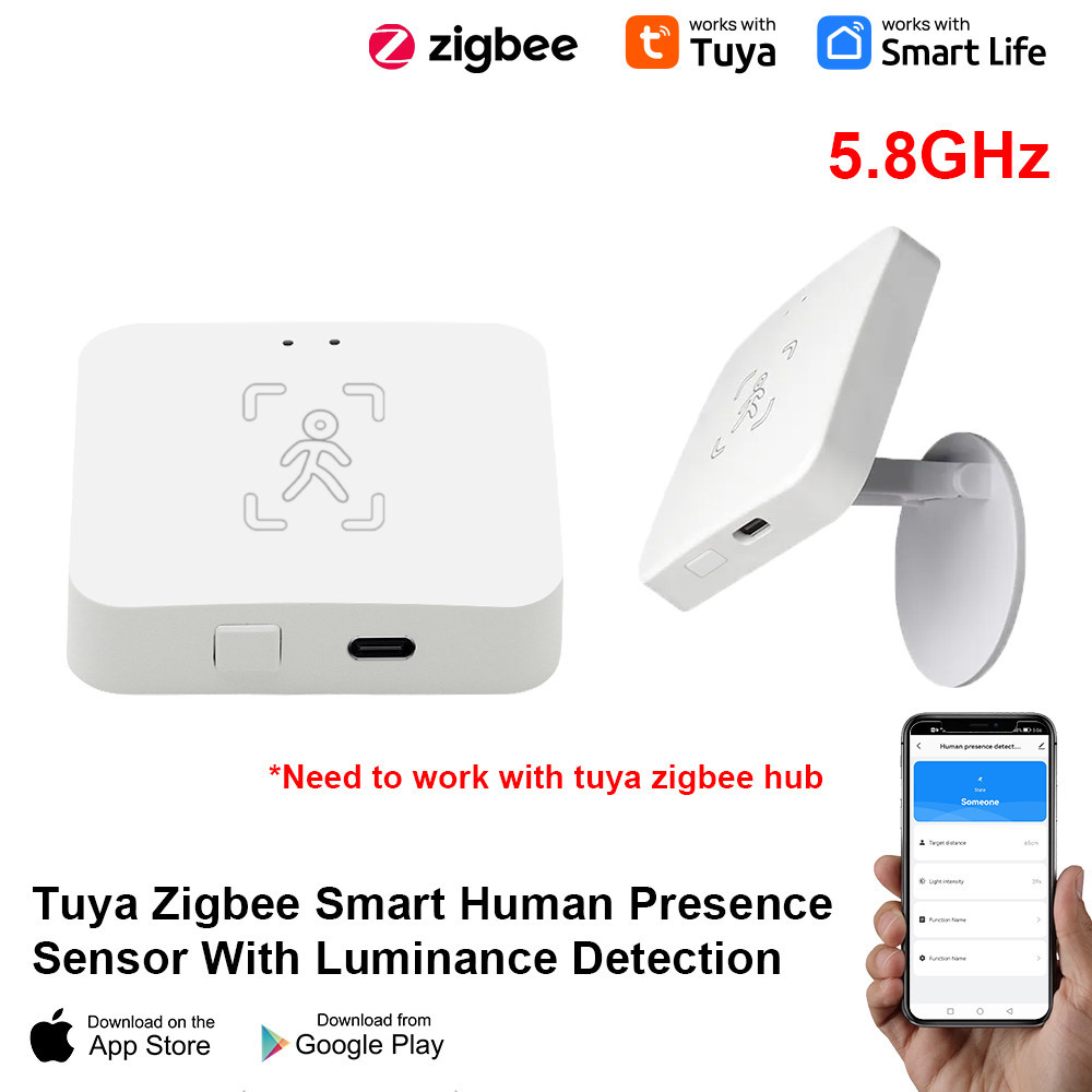 Jual Tuya Zigbee Human Presence Detector Smart Life MmWave Radar Pir ...