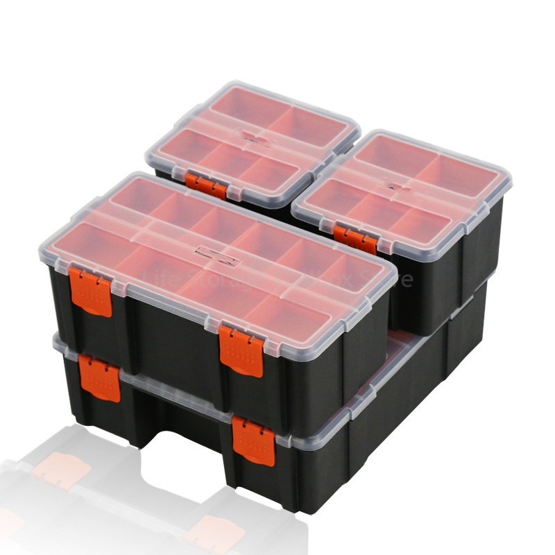 Jual Tool Box Organizer Set Hardware Tool Storage Box Parts Boxes ...