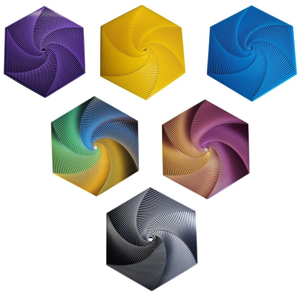 Jual Fidget Hexagon 3D Printing Hexagon Fidget Toy Hexagon Spiral Cube ...