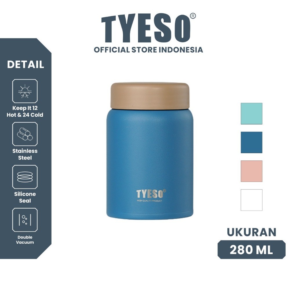 Jual TYESO Food Jar 280ML Lunch Box Stainless Steel TS-8765A Wadah ...