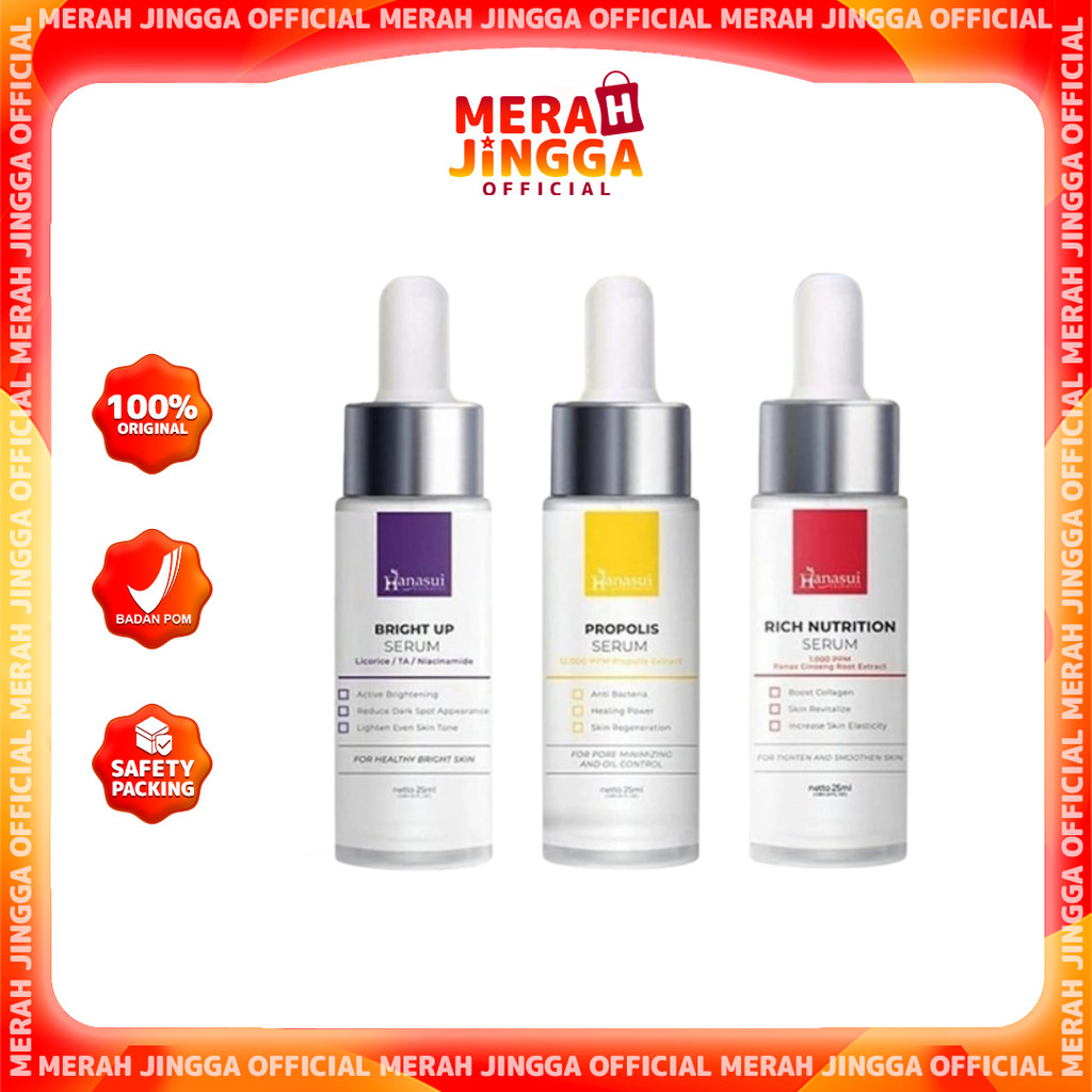 Jual HANASUI SERUM | Rich Nutrition | Propolis | Bright Up | Merah ...