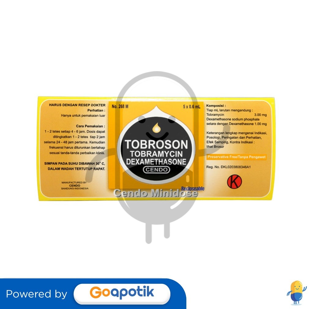 Jual Cendo Tobroson 5 X 0.6 Ml Minidose | Shopee Indonesia
