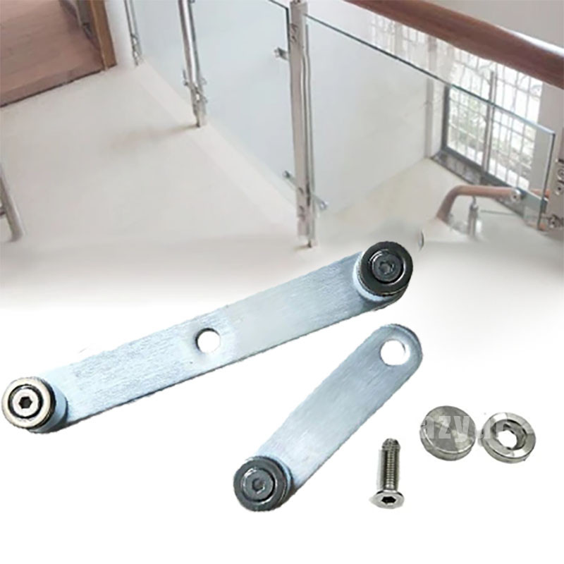 Jual Penjepit Kaca Strip Double Metallic Jepitan Kaca Railing Kaca ...