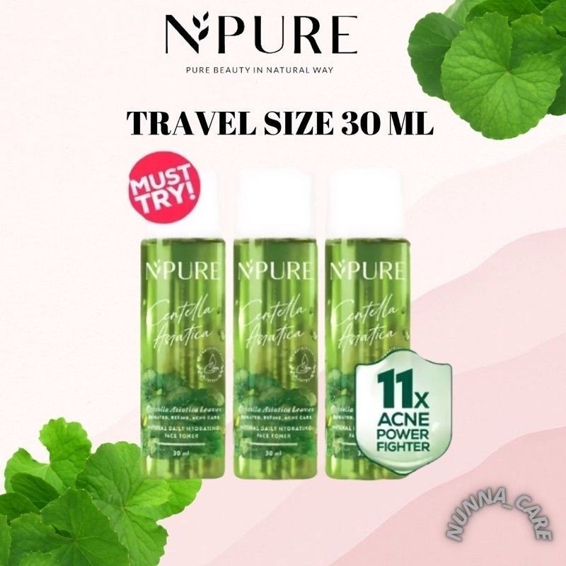 Jual NPURE Cica Face Toner 30ml MINI TRAVEL SIZE Centella Asiatica 30ml ...