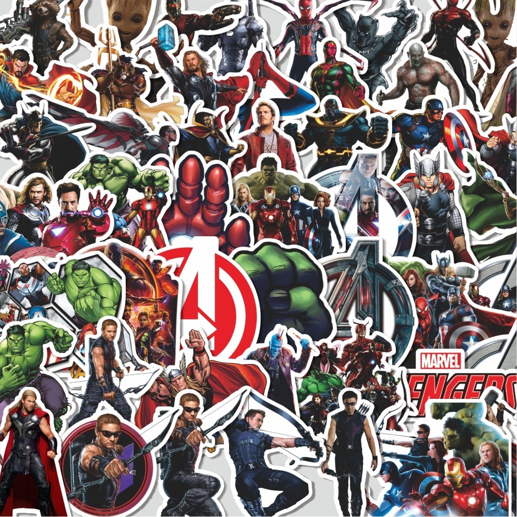 Jual Stiker Cutting Pack Sticker Avengers Sticker Isi 100Pcs Series ...