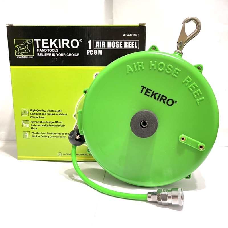 Jual TEKIRO Air Hose Reel 8 Meter AT-AH1975 Selang Angin Kompresor ...