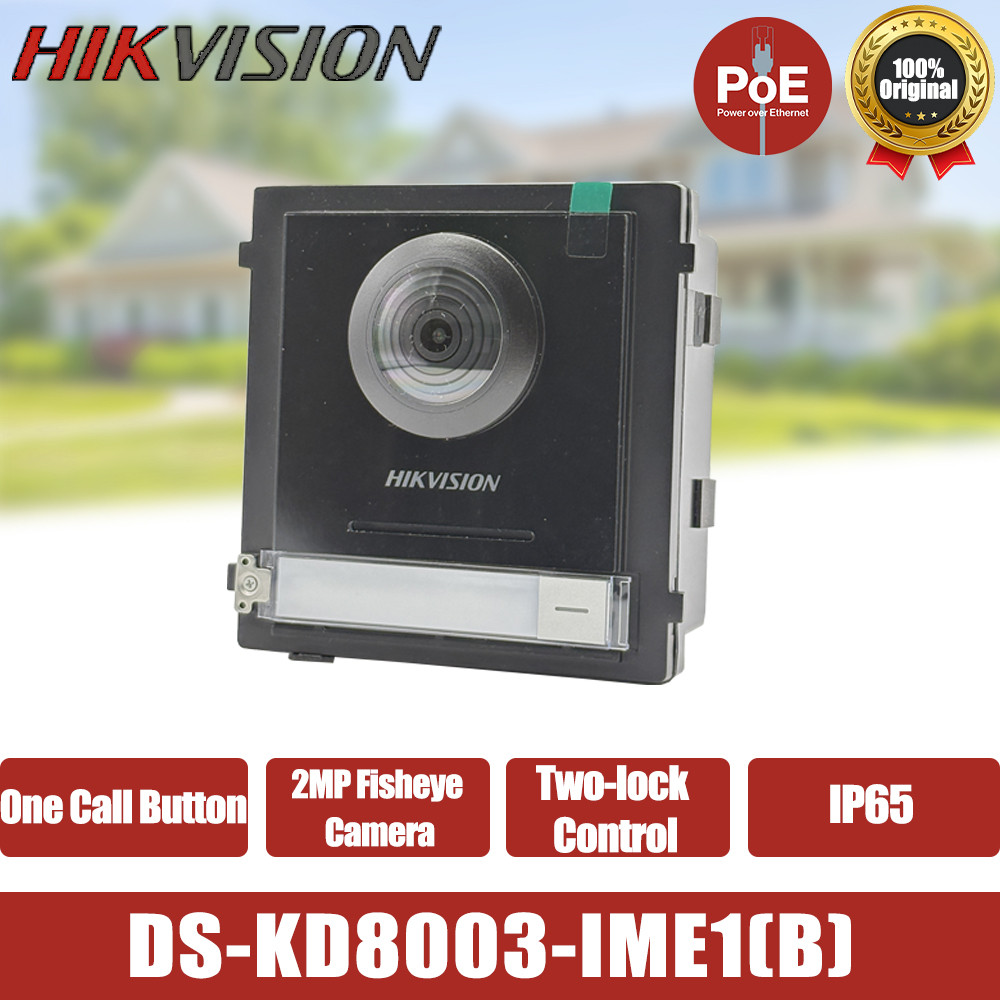 Jual Hikvision 2MP Fish Eye POE Video Intercom HD Module Modular Door ...