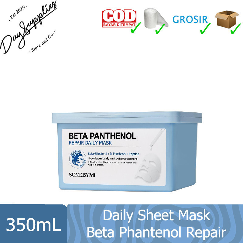 Jual SOME BY MI Beta Panthenol Repair Daily Mask 30ea 350mL (30 Sheets ...