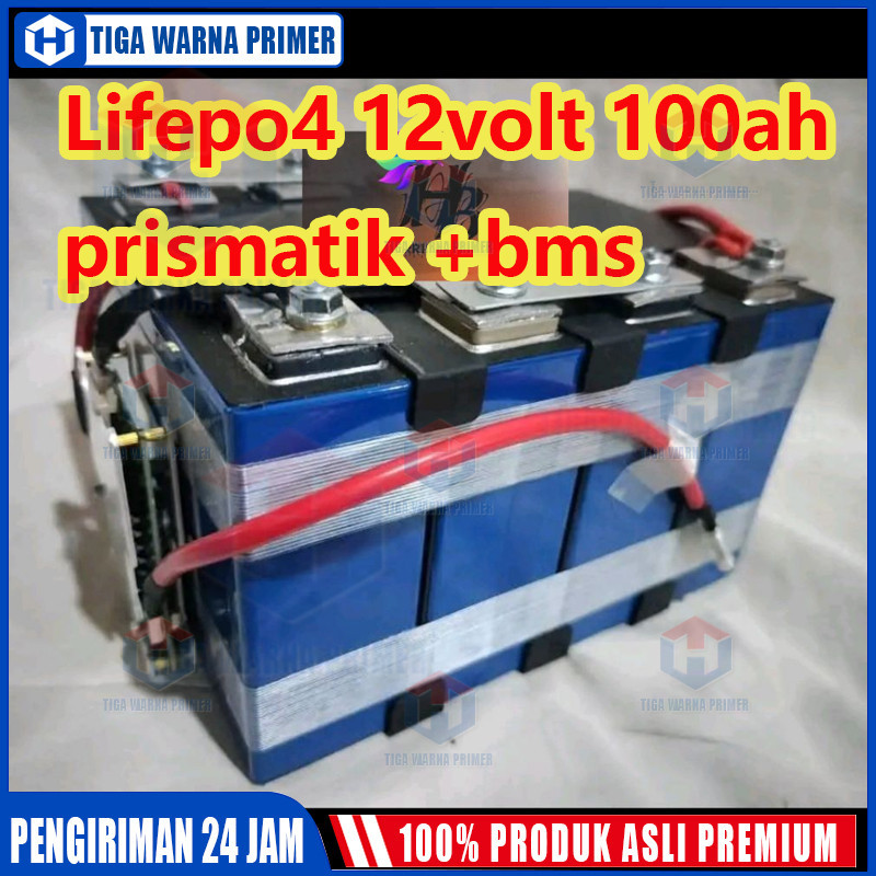 Jual Battery Lifepo4 Lifepo4 12volt /24V 100ah/120AH prismatik +bms 120a CATL/BYD Battery ...