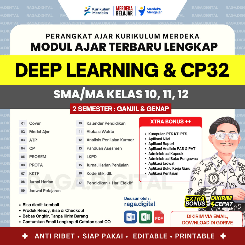 Jual PERANGKAT PEMBELAJARAN DEEP LEARNING SMA TERLENGKAP (KELAS 10-12) - MODUL AJAR DIGITAL ...