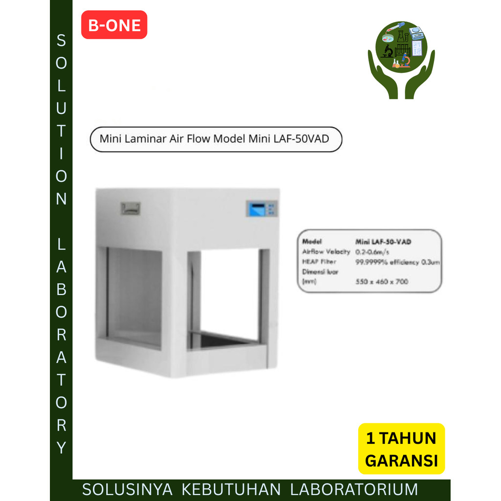 Jual Mini Laminar Air Flow Model Mini LAF-50-VAD, B-One | Shopee Indonesia
