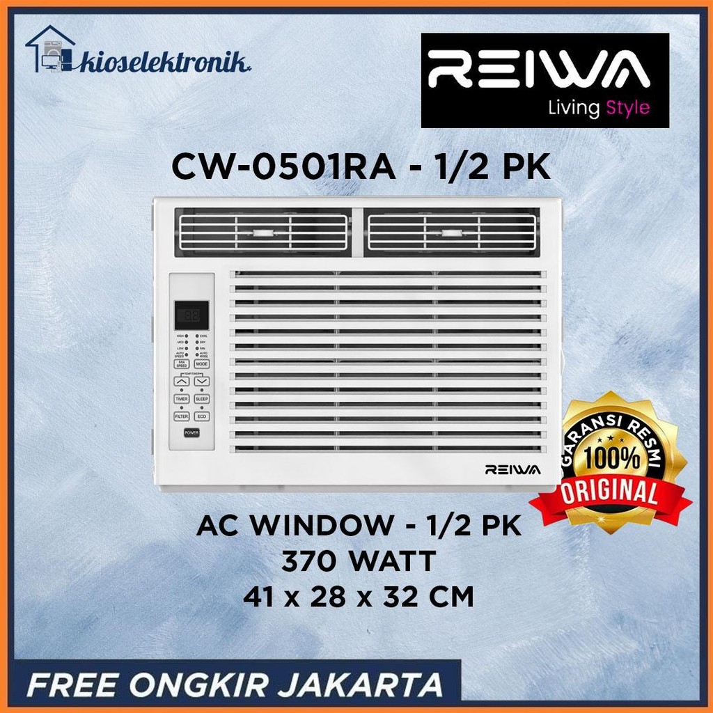 Jual AC Window Reiwa CW-0501RA 1/2 PK - CW0501RA 0.5pk 0.5 pk 1/2pk ...