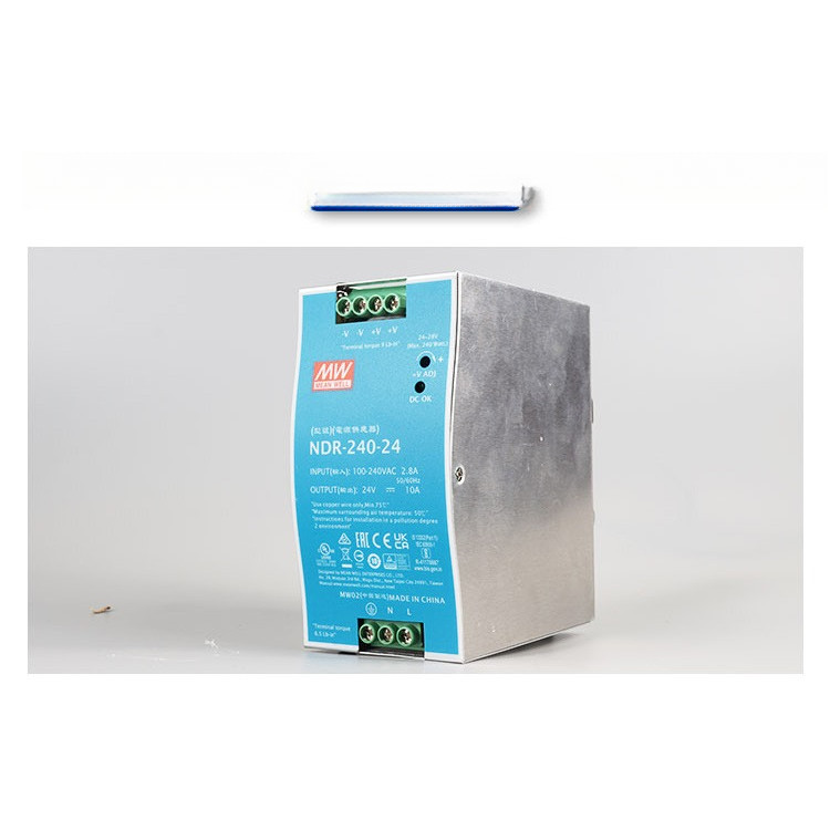 Jual Mean Well Switching Power Supply NDR-240-24 240W 24V 10A AC DC DIN Rail SMPS for Industrial ...