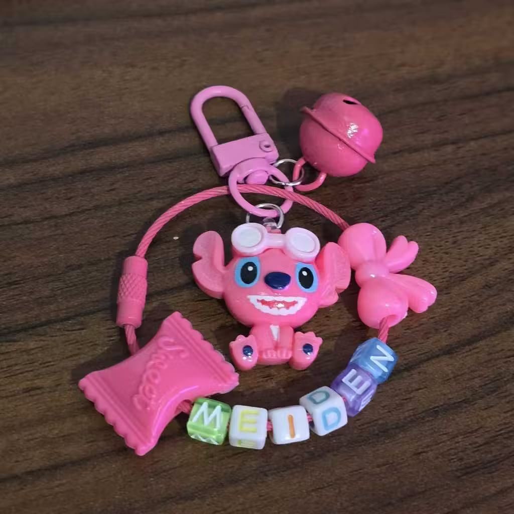 Jual HM ready GANTUNGAN KUNCI CUSTOM NAMA KARAKTER STITCH SERIES LUCU ...