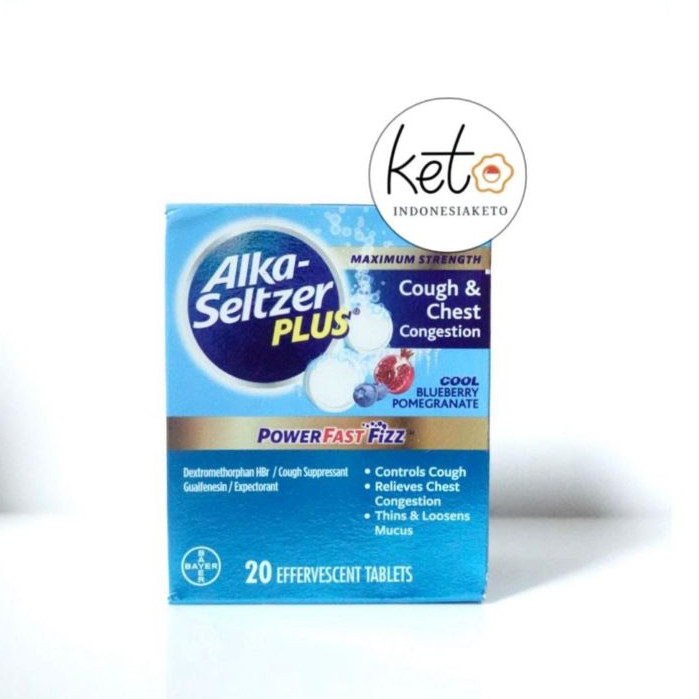 Jual Alka-Seltzer Plus Cough & Chest Congestion, 20 Effervescent ...