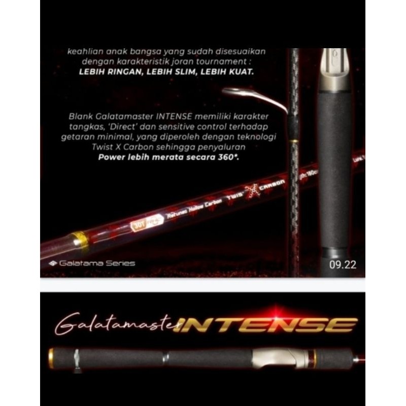 Jual joran daido galatamaster type intense 165 180 cm blank HC hollow ...