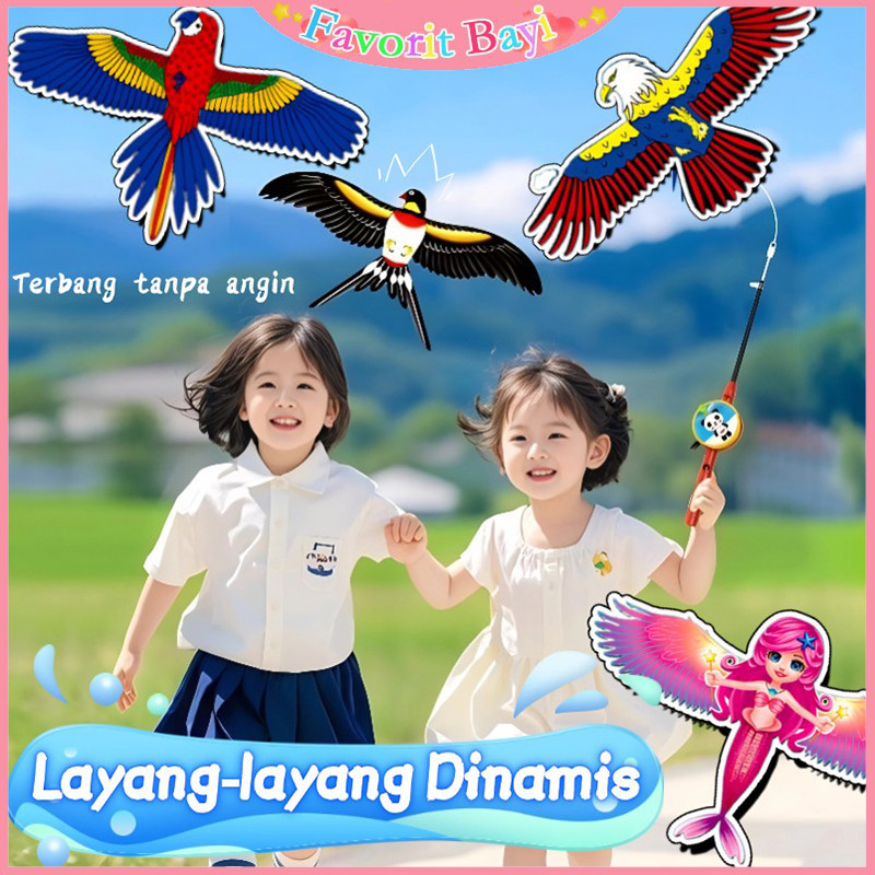 Jual DC Layang-layang Berventilasi Kartu/layang-layang Anak/layang-layang Burung Beo Elang ...