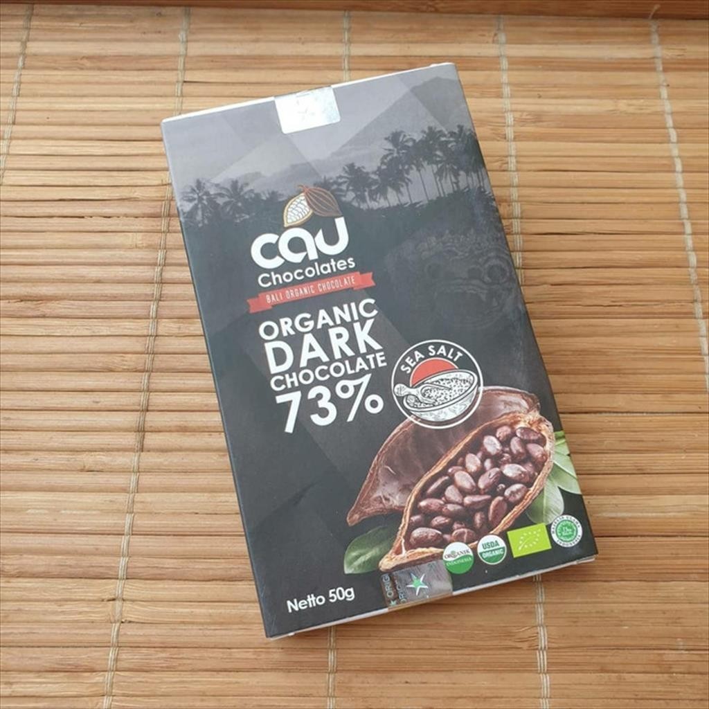 Jual Organic Dark Chocolate Cokelat 73% Sea Salt 50 gr - Cau Chocolates ...
