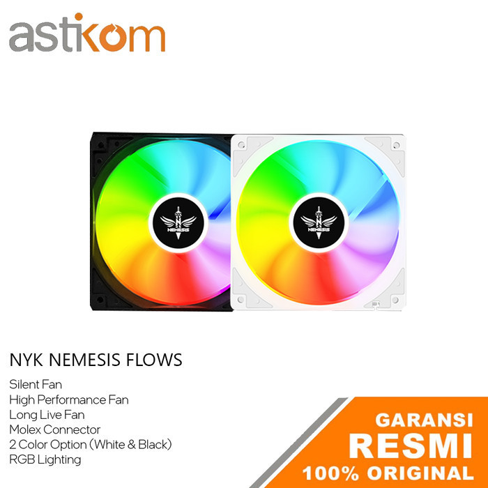 Jual NYK Nemesis Fan Case RGB Flows Low Noise | Shopee Indonesia
